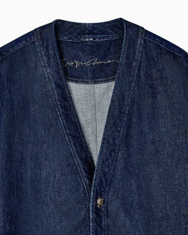 Giorgio Armani Stretch Cotton-denim Shirt Jacket