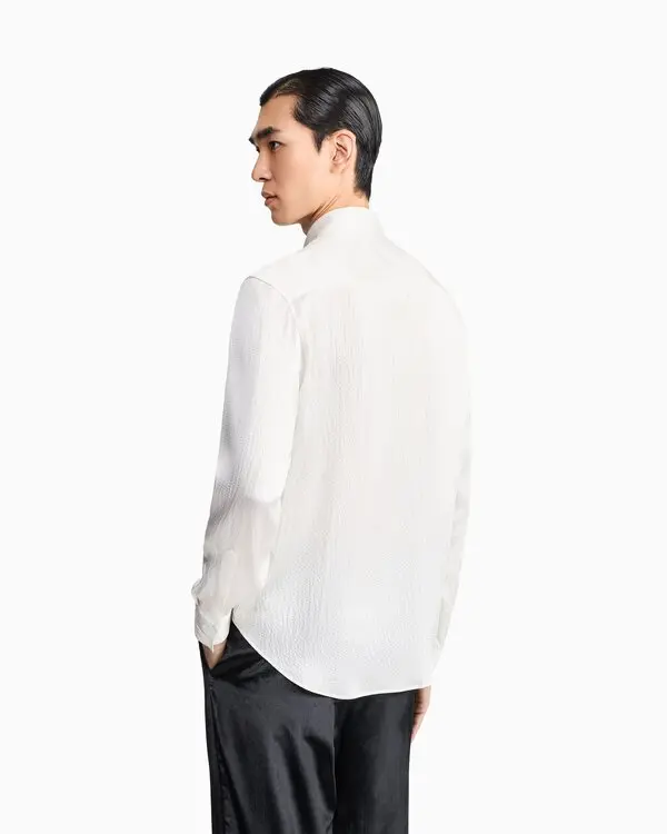 Giorgio Armani Hammered Silk Satin Shirt