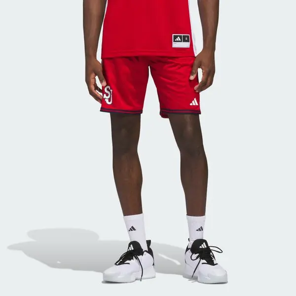 Adidas St. John's Red Storm Swingman Short - Team Power Red / White