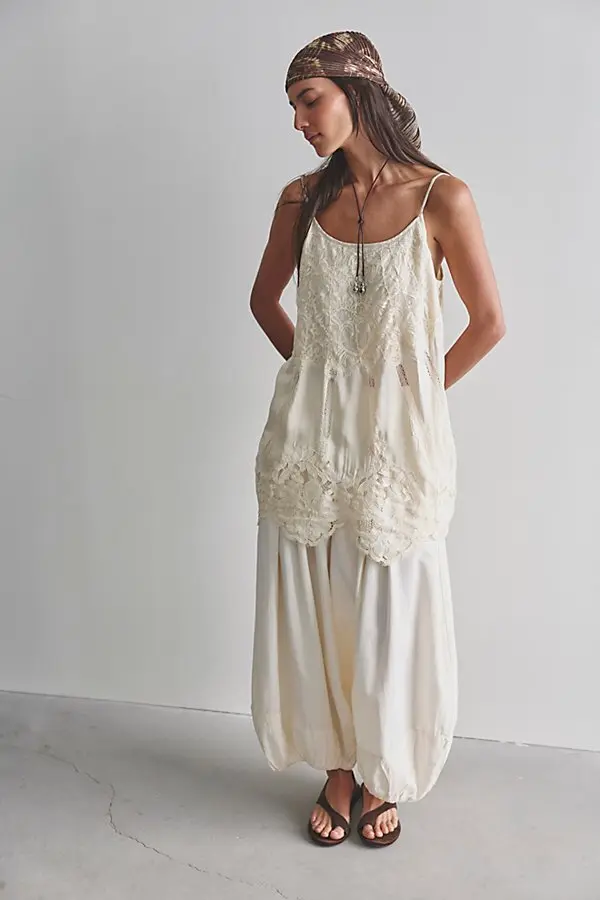 Free People Sweet Heirloom Mini Slip - Almond Milk