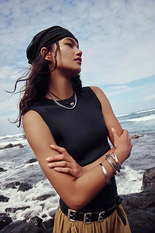 Free People Pilsen Cuff Set - Silver