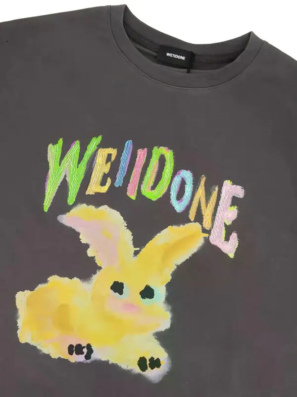 We11Done Bunny Crew-neck T-shirt - Grey