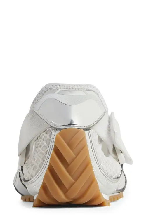 Bottega Veneta Orbit Flash Mary Jane Sneakers - Silver-white