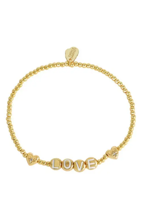 Estée Lauder Love Letter Beaded Bracelet - Gold