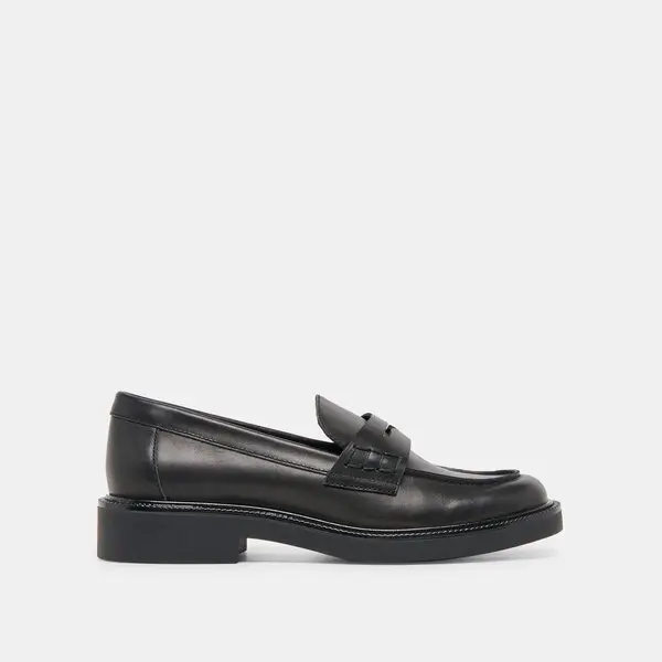 DOLCEVITA Tiggy Loafers - Black Leather