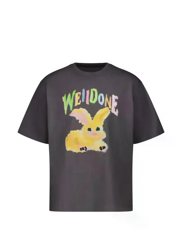 We11Done Bunny Crew-neck T-shirt - Grey