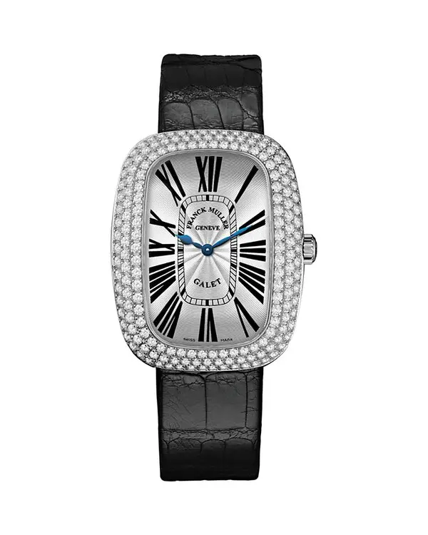 Franck Muller Galet Classic Watch, 28.75mm X 38mm - White/black