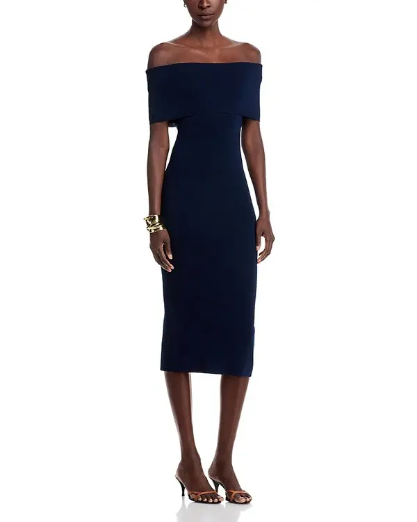 Michael Kors Fold Over Midi Sweater Dress