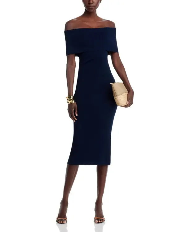 Michael Kors Fold Over Midi Sweater Dress