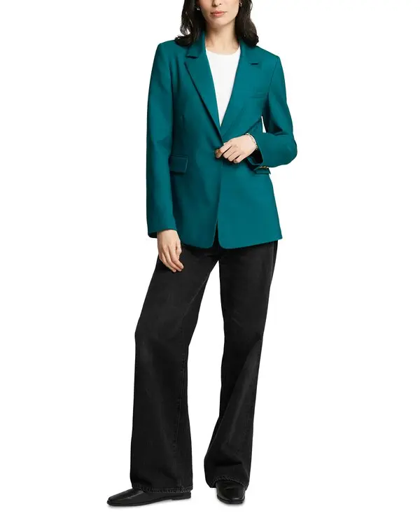 ARGENT Notched Lapel Single Button Blazer