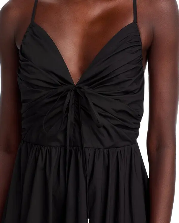 Michael Kors Poplin Midi Dress - Black