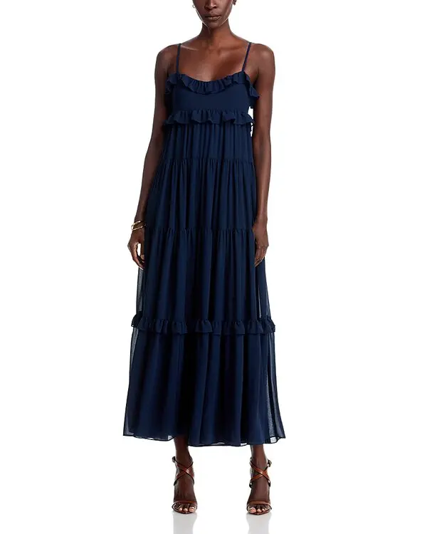 Michael Kors Tiered Maxi Dress - Midnight Blue