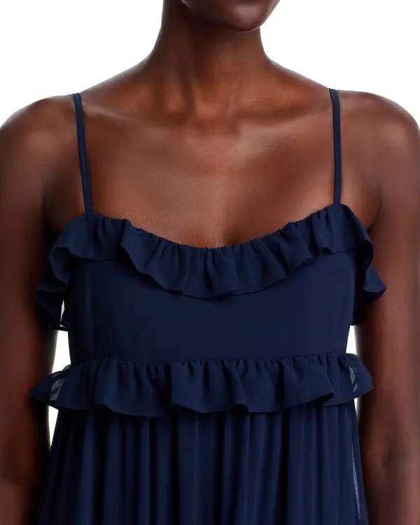 Michael Kors Tiered Maxi Dress - Midnight Blue