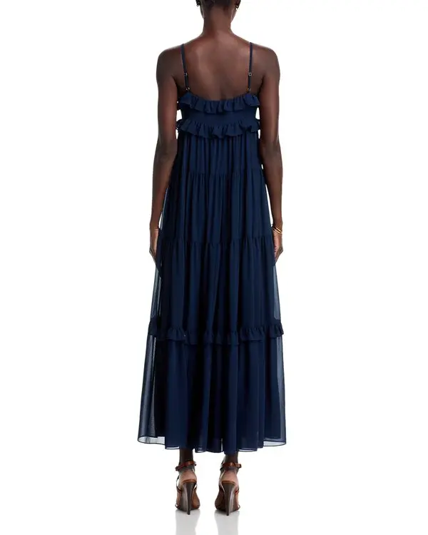 Michael Kors Tiered Maxi Dress - Midnight Blue