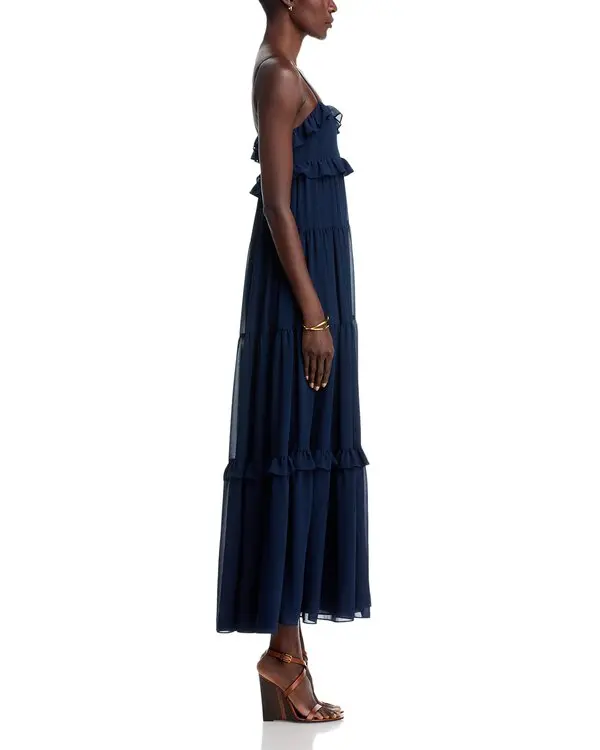 Michael Kors Tiered Maxi Dress - Midnight Blue