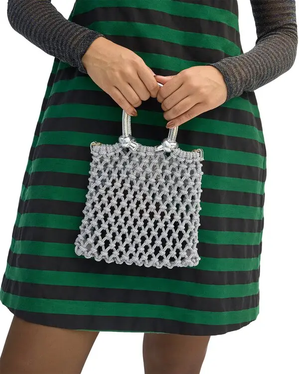 Clare V. Bianca Small Macrame Tote