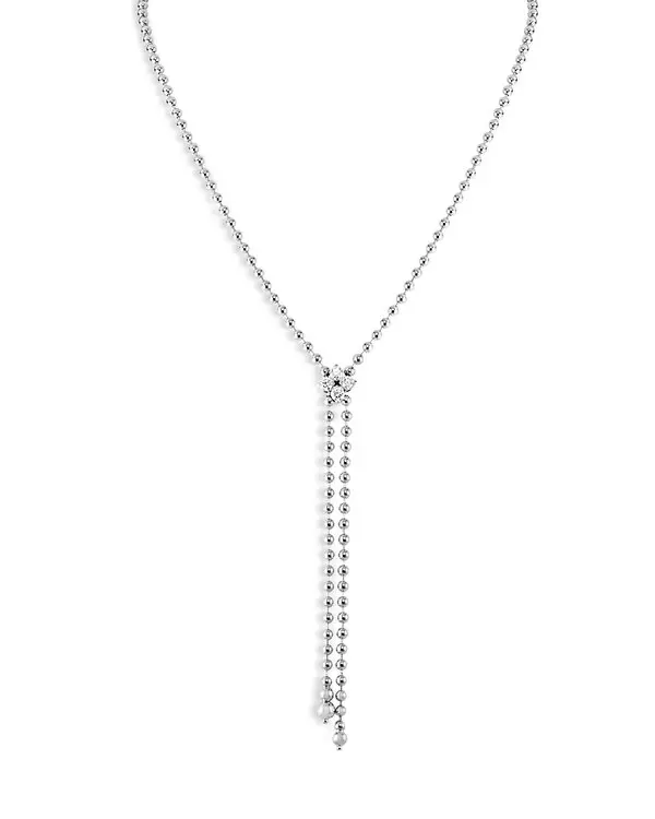 Roberto Coin 18k Love In Verona Diamond Lariat Necklace - White Gold