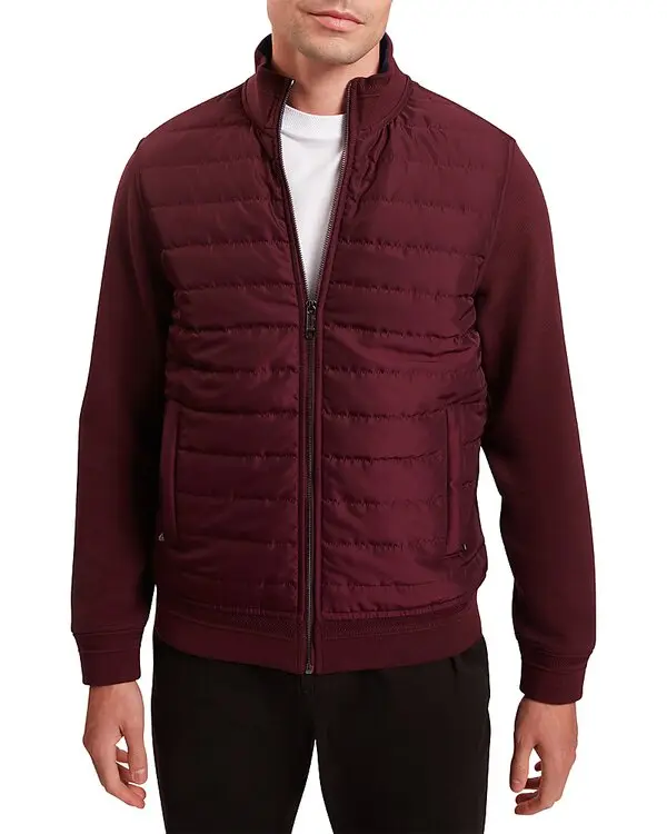 Ted Baker London Durano Quilted Jacket - Maroon