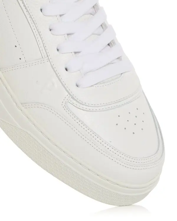 REPRESENT Initial Leather Sneakers - Flat White