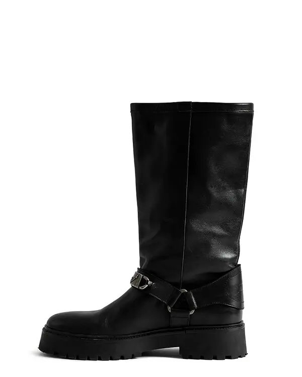 Zadig&Voltaire Angie Leather Biker Boots