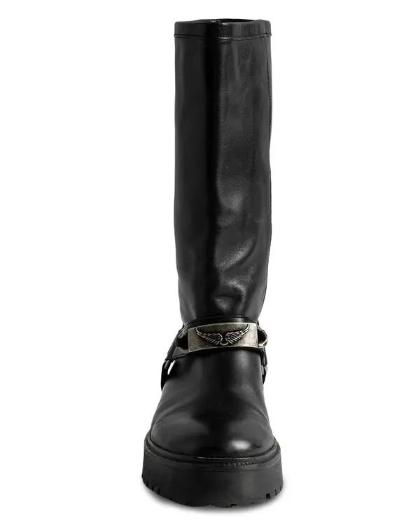 Zadig&Voltaire Angie Leather Biker Boots