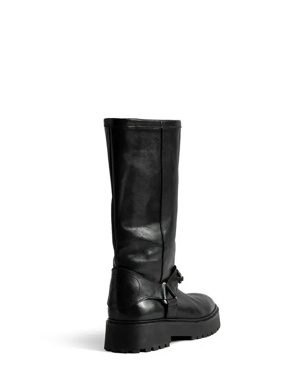 Zadig&Voltaire Angie Leather Biker Boots