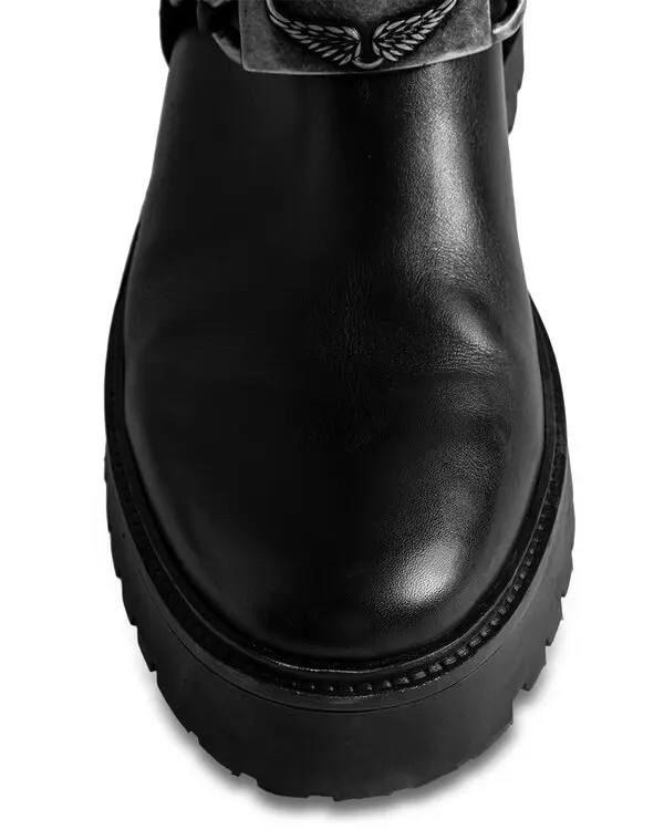 Zadig&Voltaire Angie Leather Biker Boots