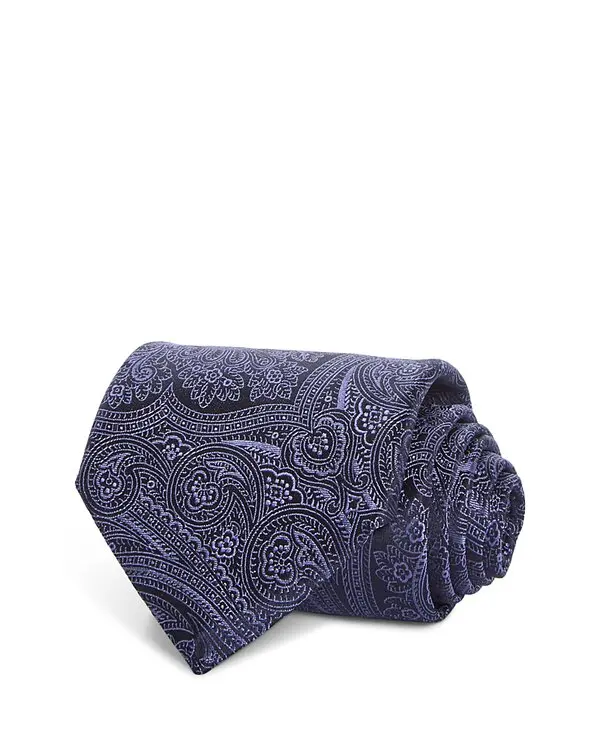 Canali Silk Paisley Neck Tie - Lavender