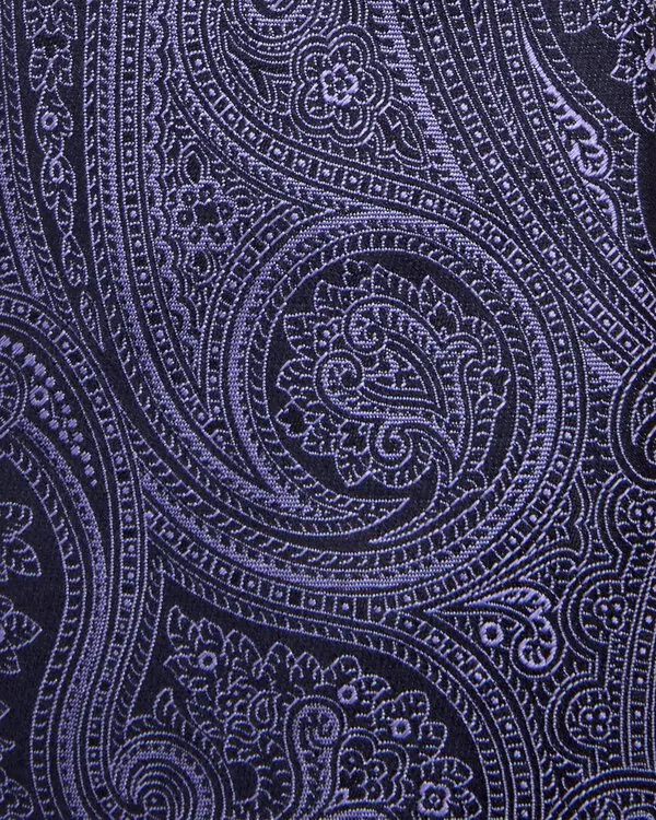 Canali Silk Paisley Neck Tie - Lavender
