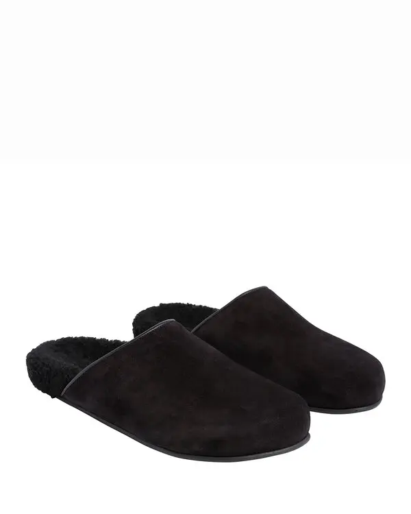 Jenni Kayne Suede Ashby Clogs - Black