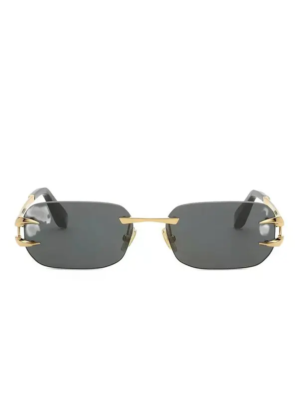 Roberto Cavalli Metal Rimless Sunglasses - Gold