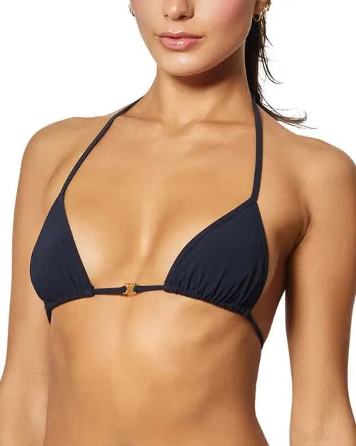 Kiki De Montparnasse Coeur Triangle Bikini Top - Black