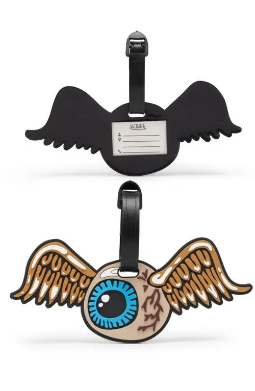 VON DUTCH 2-piece Luggage Id Tag Set - Flying Eyeball