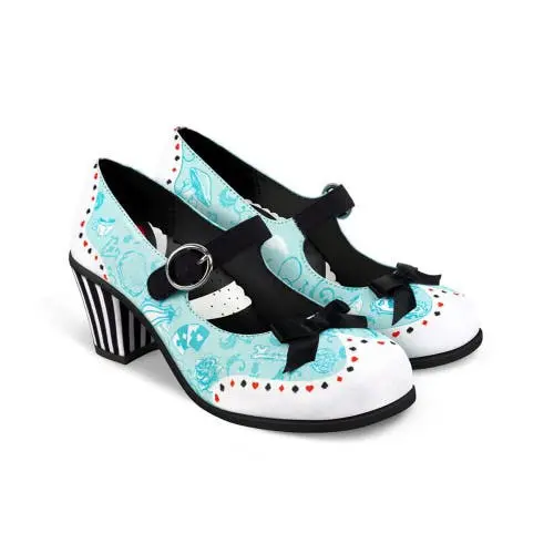 HOT CHOCOLATE DESIGN Printed Mary Jane Pump