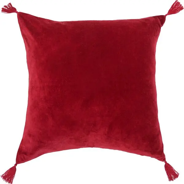 CAROL & FRANK River Decorative Throw Pillow Collection - Red
