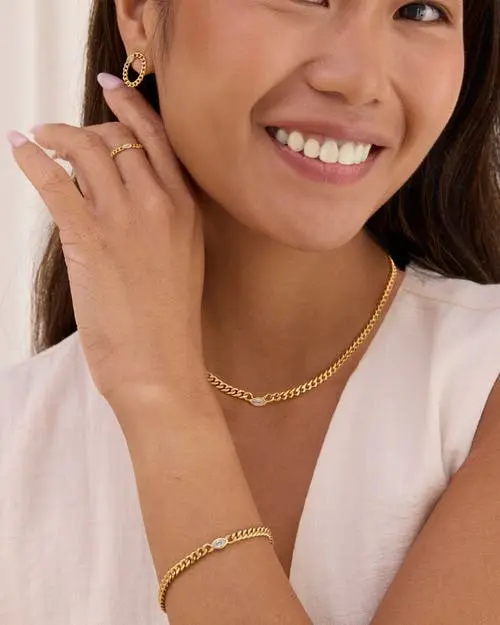 SARA PATINO Cassia Curb Chain Bracelet