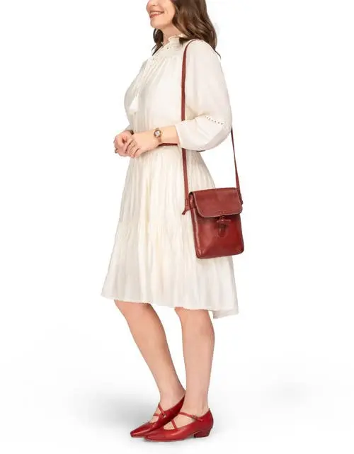 OLD TREND Ixia Genuine Leather Crossbody Bag - Brown