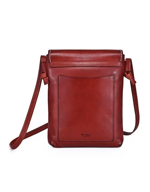 OLD TREND Ixia Genuine Leather Crossbody Bag - Brown