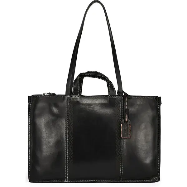 OLD TREND Genuine Leather Structured Carryall Tote