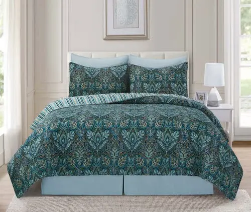 C&F HOME Bailey Blue Quilt Bedding Collection