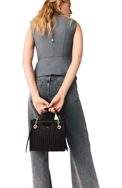 Maje Jewel-button Tailored Waistcoat - Grey