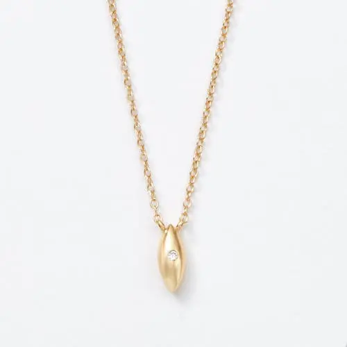 SARA PATINO Dahlia Reversible Pendant Necklace - Gold