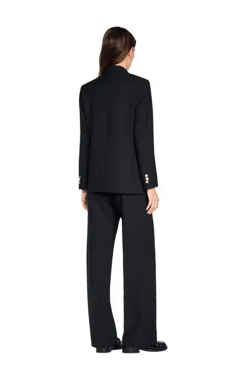 Sandro Wool Slim-fit Suit Jacket