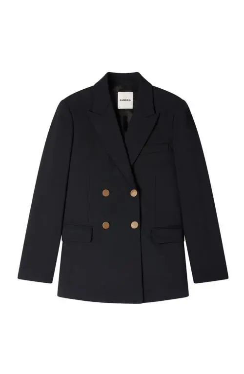 Sandro Wool Slim-fit Suit Jacket