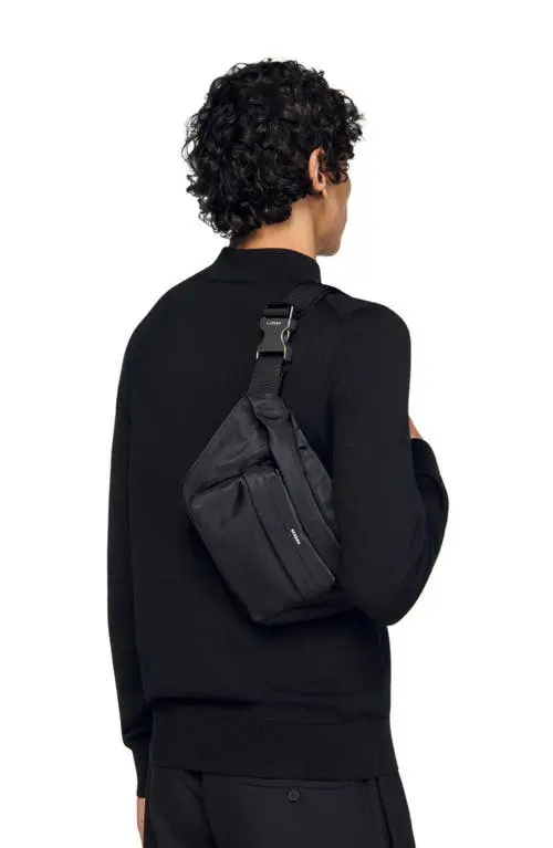 Sandro Technical Fabric Belt Bag
