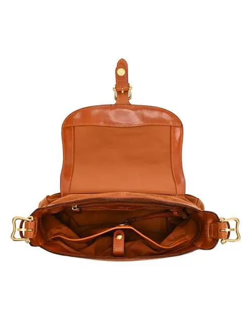 OLD TREND Camellia Structured Mailbag - Camel