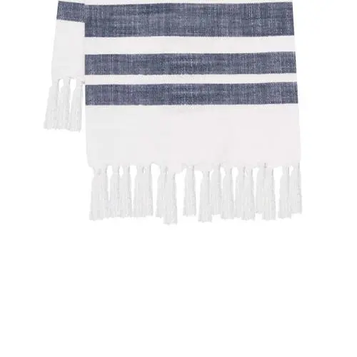CAROL & FRANK Morgan Stripes Towel Collection - Dark Blue