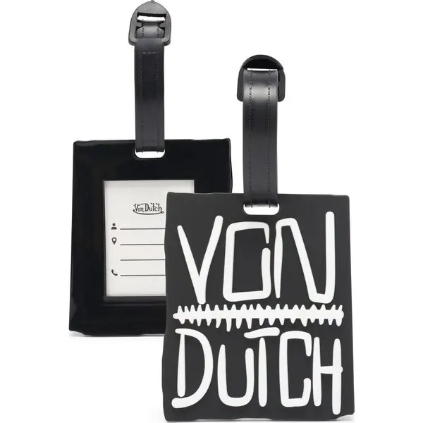 VON DUTCH 2-piece Luggage Tag Set - Stitched