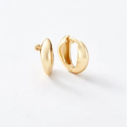 SARA PATINO Iris Reversible Huggie Hoop Earrings