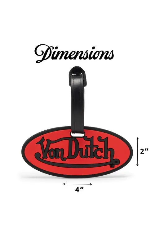 VON DUTCH 2-piece Suitcase Id Tag Set